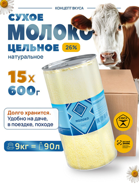 Сухое молоко Концепт Вкуса 9100г. 15шт. - купить с доставкой по ...
