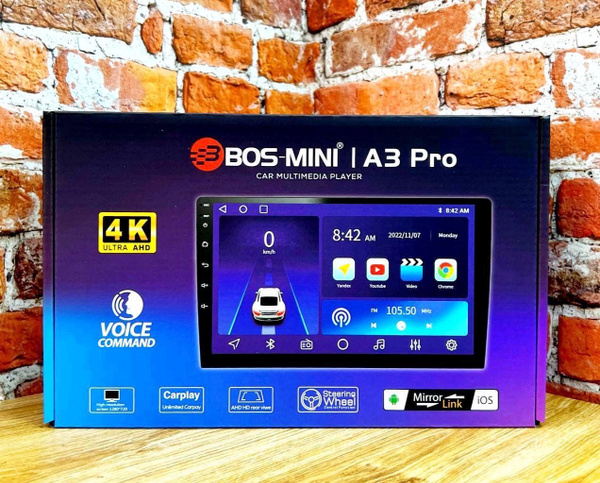 Магнитола Android 9", 2Din, 2/32ГБ, QLED Дисплей, BOS-MINI A3 PRO2 DIN - купить в интернет ...