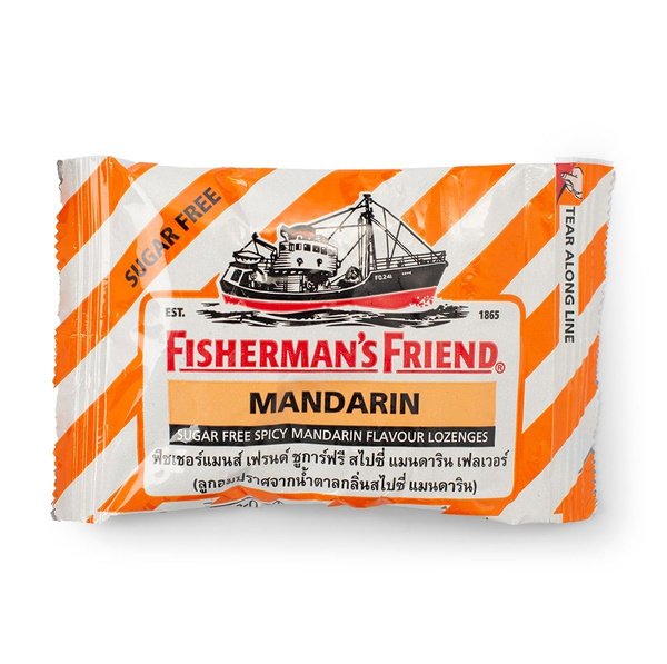 Леденцы Fisherman's Friend без сахара Spicy Mandarin, Великобритания ...