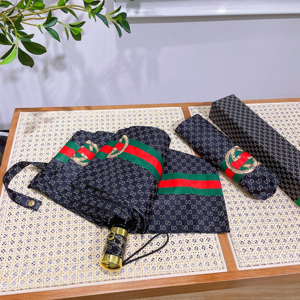 Зонт Gucci, 3 сложения, черный, светло-розовый купить по низкой цене в ...