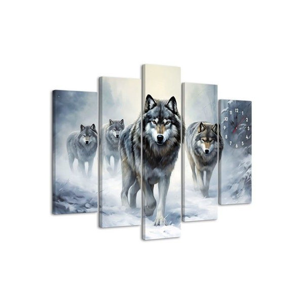 Часы картина настенные модульные бесшумные 80 х140 см купить по низкой цене в интернет