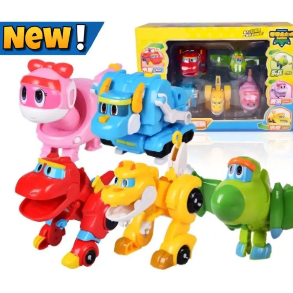 Игрушка-трансформер набор Команда (Отряд) Дино "Gogo Dino" динозавр Рэкс и команда купить на ...