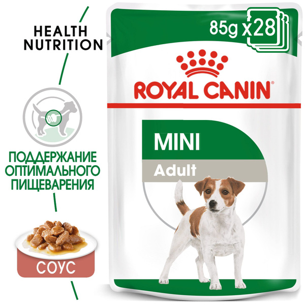 ROYAL CANIN MINI ADULT 85 г пауч влажный корм для взрослых собак мелких ...