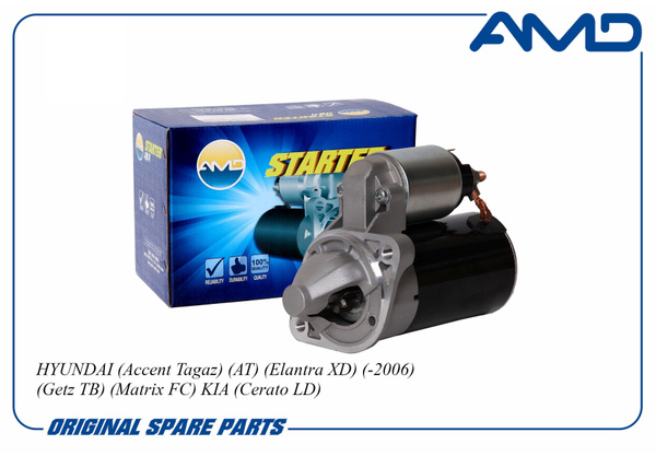 Стартер 36100-22855 AMD.EL218 8T для HYUNDAI Accent Tagaz AT Elantra XD ...