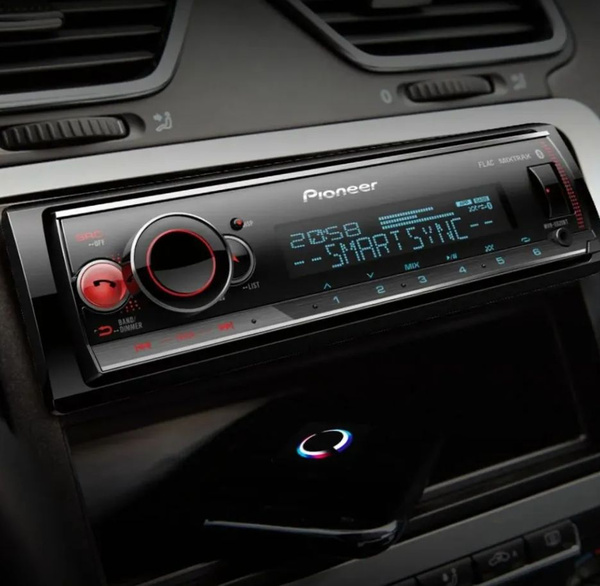 Pioneer Автомагнитола MVH-S520BT, 1DIN, универсальная процессорная ...