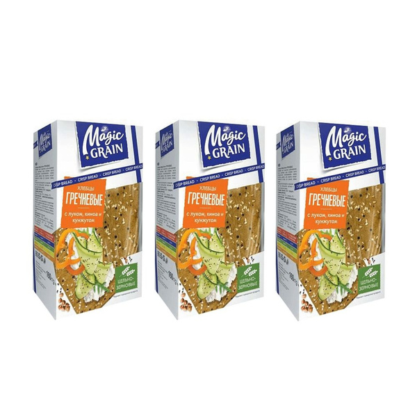 Magic Grain Хлебцы Гречневые, 160 г, 3 уп купить на OZON по низкой цене (1781439356)