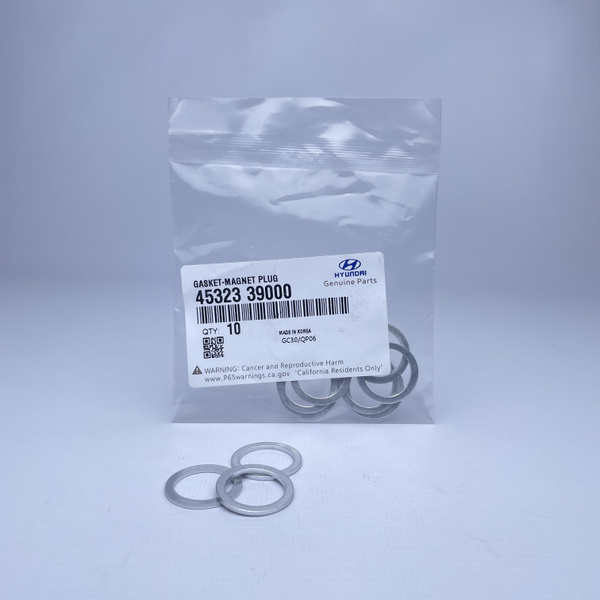 Прокладка сливной пробки АКПП Hyundai Kia 4532339000 ELANTRA SONATA ...