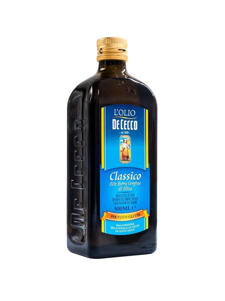 Масло оливковое DE CECCO Classico нерафинированное, 500мл - купить с ...