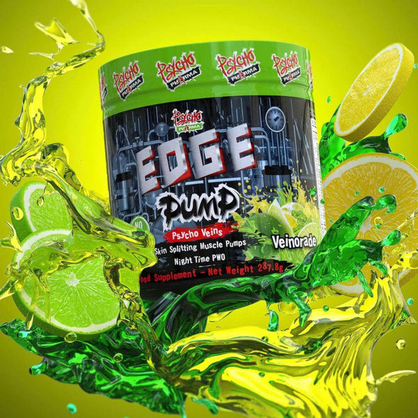 EDGE Pump Veinorade Psycho Pharma Предтренировочный комплекс 264 гр 40 ...
