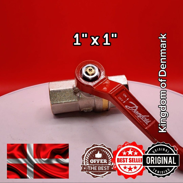 Шаровой кран Danfoss BVR 1" резьба латунь рукоятка 065B8209 (Данфосс) купить на OZON по низкой ...