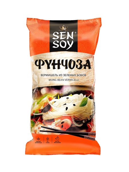 Sen Soy Premium Фунчоза (бобовая вермишель), 200 г - купить с доставкой по выгодным ценам в ...