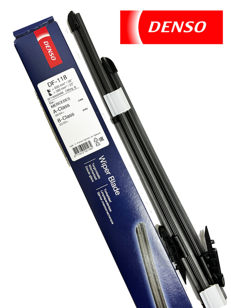 Комплект бескаркасных щеток стеклоочистителя DENSO DF-118, крепление ...