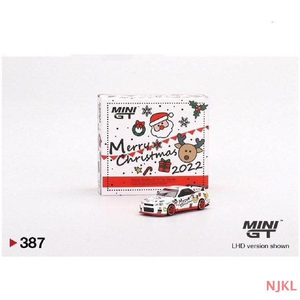 Машинка TSM Mini Gt #387 Nissan Skyline GT-R R34 Secret 2022 Christmas ...