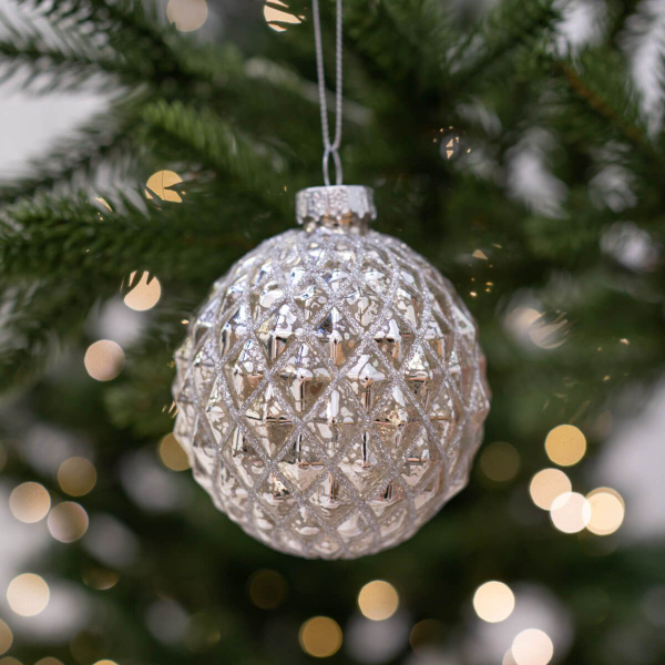 Стеклянный новогодний шар "Мерцание зимы" - купить по выгодной цене в ...