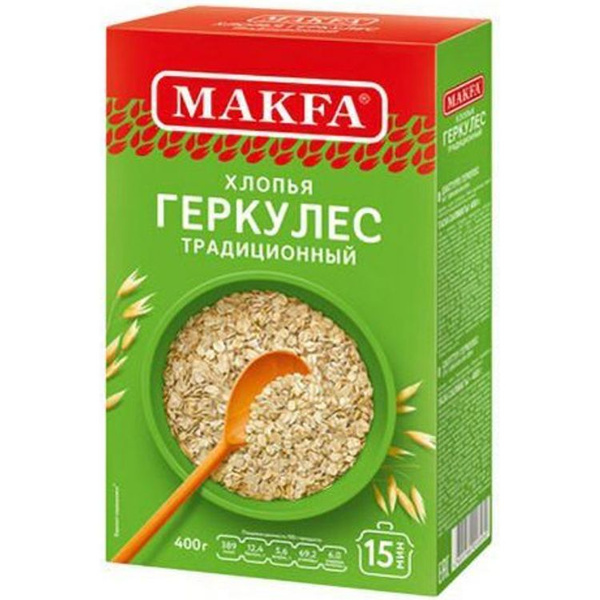 Хлопья Makfa Геркулес традиционный 400 г купить на OZON по низкой цене (1682854194)