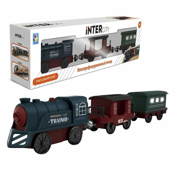 Игровой набор InterCity Retro электропоезд пассажирский со световыми и звуковыми эффектами ...