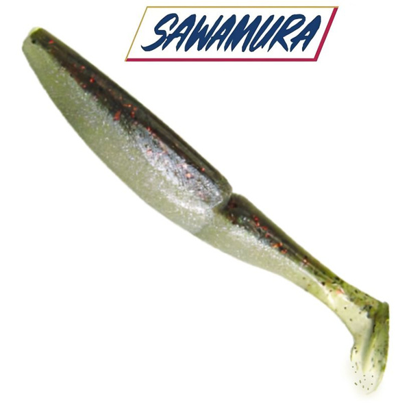 Приманка силиконовая Sawamura One'Up Shad 6", вес 19,5гр, цв. #070 ...