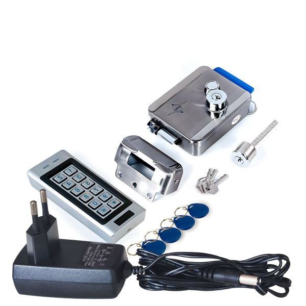 Комплект электромеханического замка с кодовой панелью и бесконтактными RFID ключами Leader Lock ...