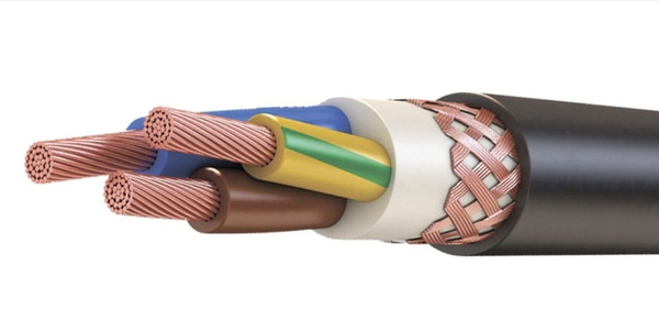 Кабель экранированый RVVP 3*0,75 для ЧПУ двигателя, станков, (10) м - купить с доставкой по ...