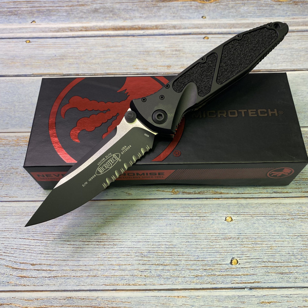 Складной нож Microtech Socom Elite S/E Tactical Part. Serrated купить на OZON по низкой цене ...