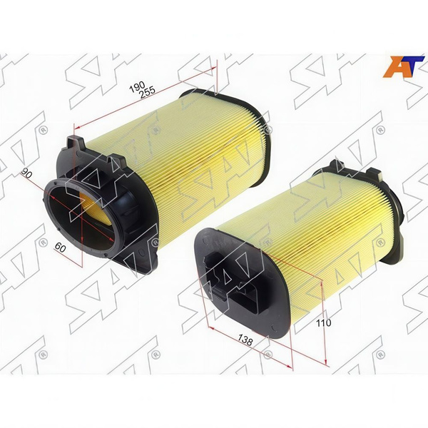 Характеристики Фильтр воздушный для Мерседес Ц W204, Е-Класс W212, GLC ...