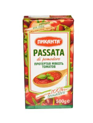 Пиканта Овощные консервы Мякоть томатов протертая Passata, 500 г х 9 шт ...