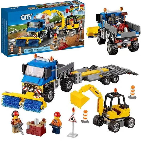 Конструктор LEGO City 60152 Sweeper & Excavator (Уборочная техника ...