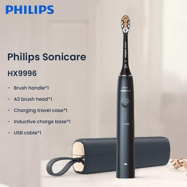 Philips Sonicare Электрическая зубная щетка HX9996/44 Sense IQ, синий ...