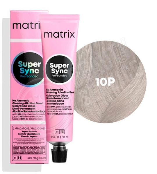 Краска для волос Matrix Super Sync Pre-Bonded 10P очень-очень светлый ...