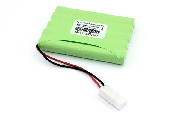 Аккумулятор Ni-cd 12V 1800mAh AA Flatpack разъем KET-2P купить на OZON ...