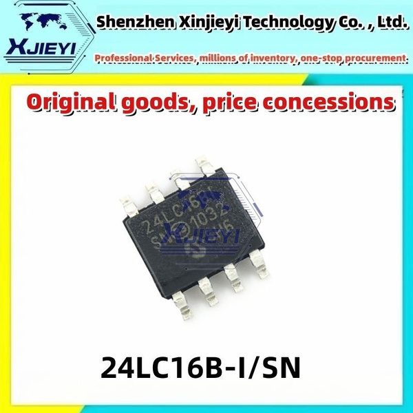 Совершенно новый оригинал 24LC16B-I/SN SOP8 Чипы, электронные устройства, интегральная схема IC ...