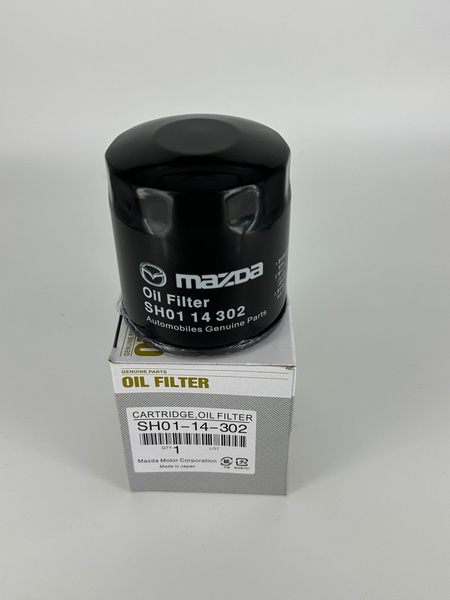 Фильтр масляный двигателя Mazda SH01-14-302 купить на OZON по низкой ...