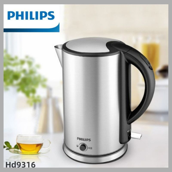 Philips Электрический чайник HD9316, светло-серый купить на OZON по ...