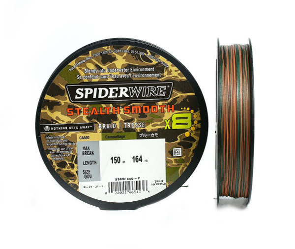Плетеный шнур восьмижильный 0.33 мм Камуфляжный SpiderWire - Stealth ...