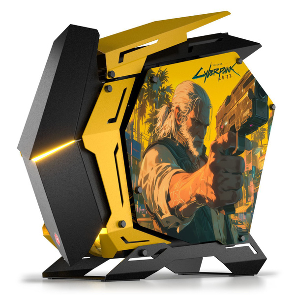 Корпус JONSBO MOD3 ATX Custom DR Black-Yellow Cyberpunk купить на OZON ...