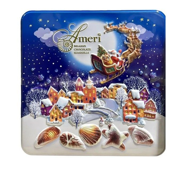 Шоколадные конфеты Ameri Ракушки новогодняя коробка 500 г, Бельгия купить на OZON по низкой цене ...