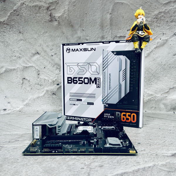 Материнская плата Maxsun MS-Terminator B650M WiFi AM5 купить на OZON по низкой цене (1773319421)