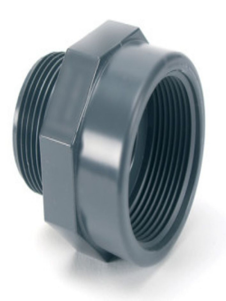 Переходник резьбовой 3/8"НРх1/2"ВР PVC-U PN16 COMER, Италия купить на ...