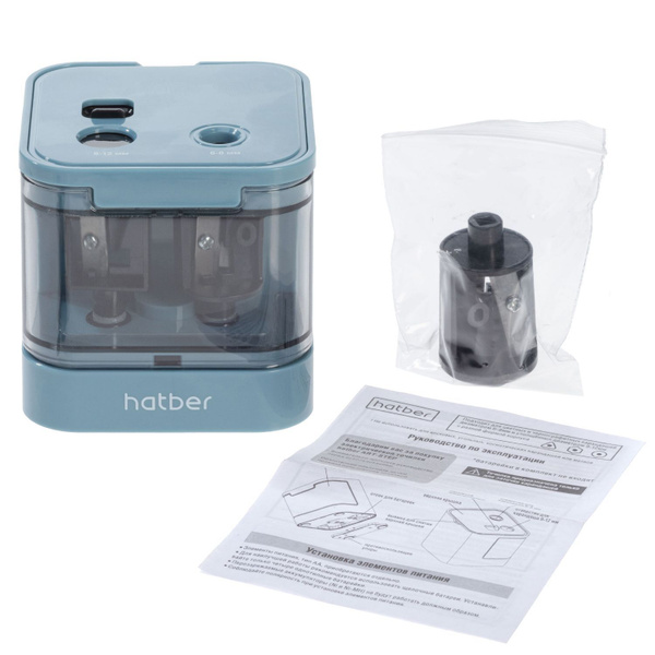 Точилка Hatber ART-STEP Электрическая с 2-мя отверстиям, с запасным лезвием купить на OZON по ...