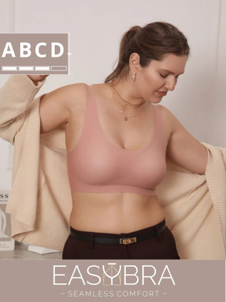 Бюстгальтер Женский EASY BRA без косточек, бесшовный, размер 85A, 85B розовый Полиамид, Эластан ...