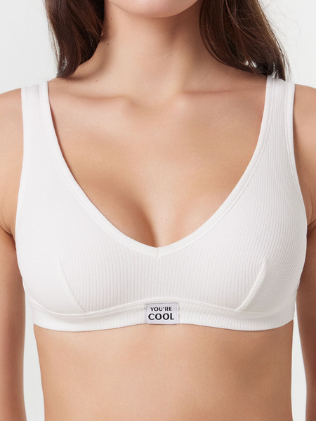 Топ-бюстье Женский Mark Formelle с мягкой чашкой, размер 48 белый Рибана Повседневный Беларусь ...