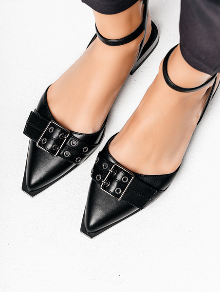 Туфли Женский Obba Экокожа, размер 41 Стандартный низкий (до 4 см) F Италия Пряжка Мягкая ...