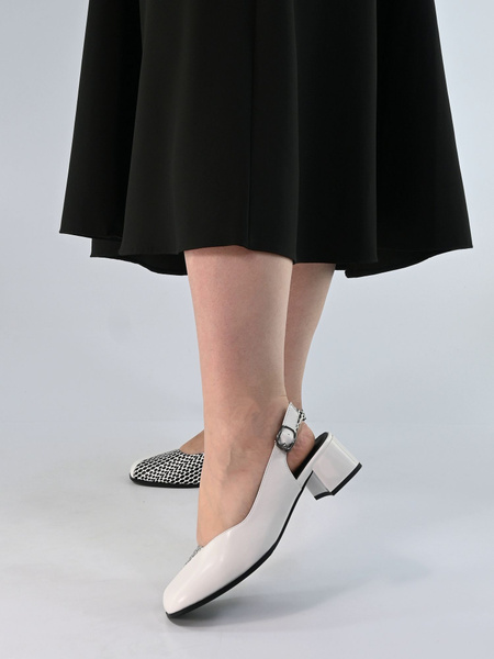 Босоножки Женский Ascalini Стандартный низкий (до 4 см) Натуральная кожа, размер 37 9 Лето ...