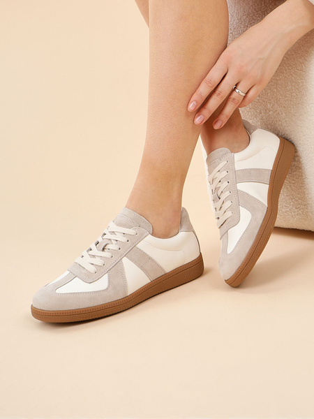 Кеды Женский Covani Натуральная кожа, Замша Танцы, Легкая атлетика, размер 39 6 На любой сезон ...