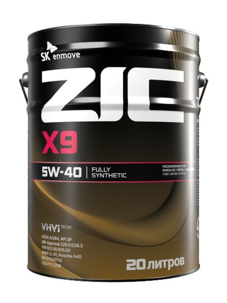 Масло моторное ZIC 5W-40 Синтетическое 20 л 192000 купить c доставкой на OZON по низкой цене ...