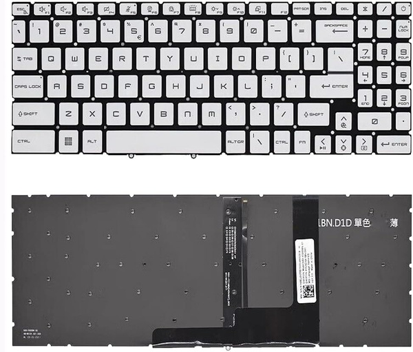 Новый US Ноутбук клавиатуру для MSI Sword 15-A11U A11UD A11UC A11UE ...