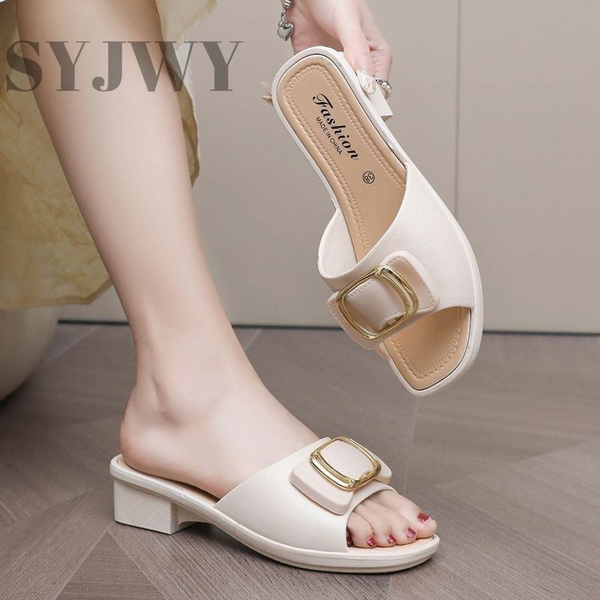 Босоножки Женский SYJWY Танкетка ПВХ (поливинилхлорид), размер 35, 36 Стелька с эффектом памяти ...