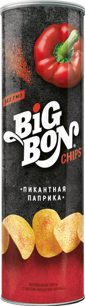 Чипсы картофельные BigBon со вкусом Пикантная паприка, 130 г купить на OZON по низкой цене ...