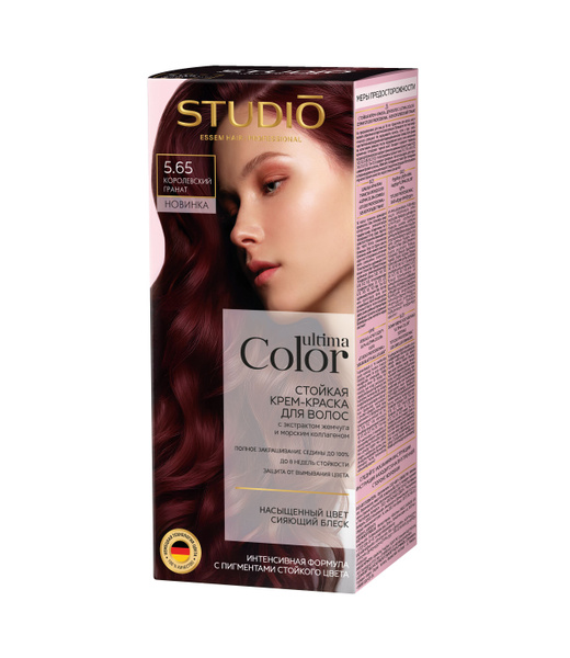 Studio Ultima Color краска для волос 5.65 королевский гранат, 50/50 ...