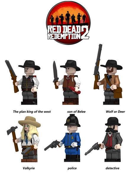 Набор минифигурок РДР Ковбои / Red Dead Redemption совместимы с ...